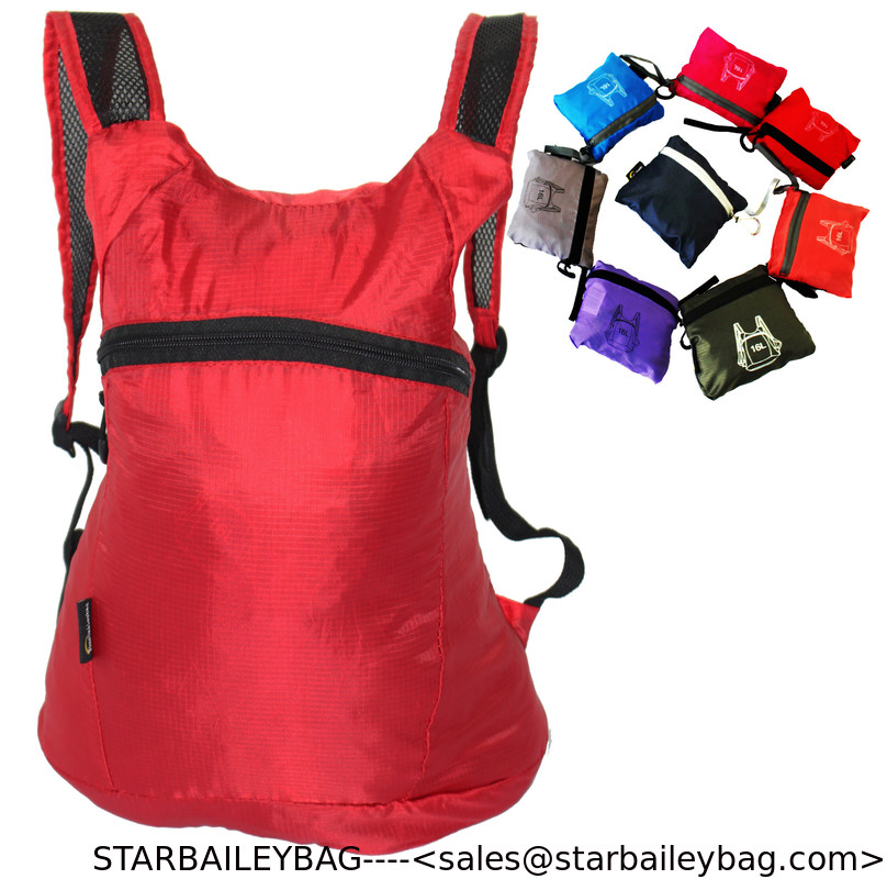 16L Promotional Foldable Backpack With Durable Packable Handy For ...